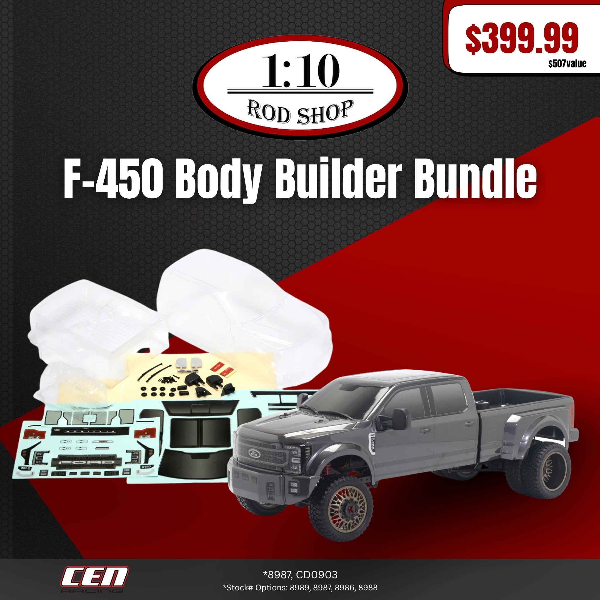 1:10 Rod Shop | F-450 Body Builder Bundle